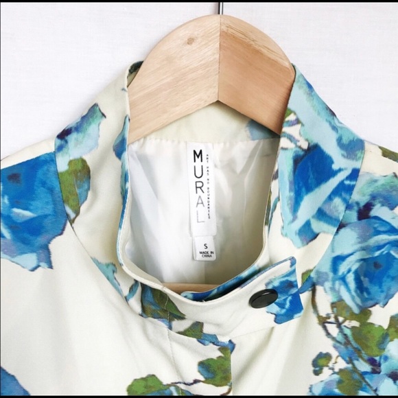 Mural | Jackets & Coats | Mural Turning Rose Letterman Jacket | Poshmark